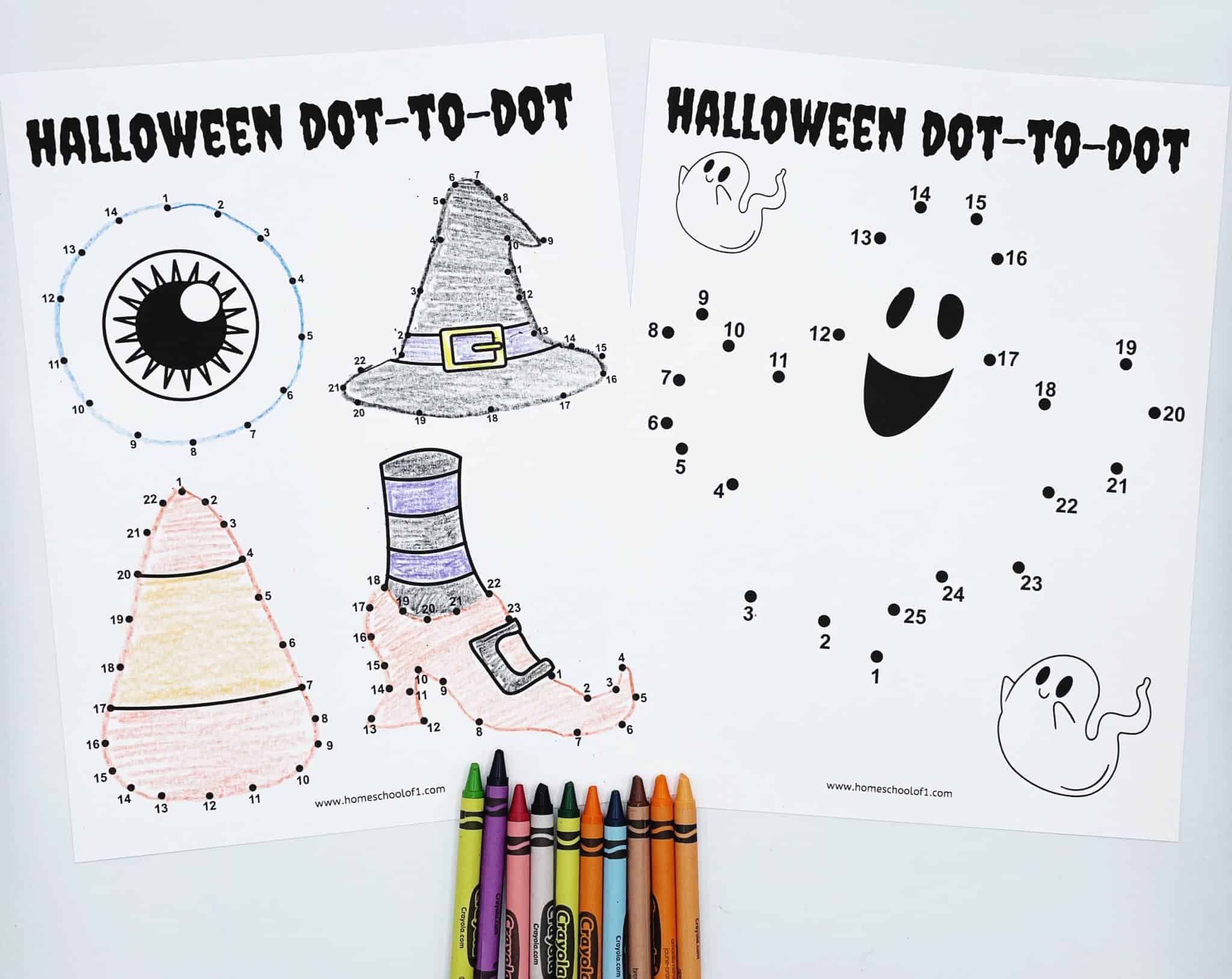 Free Halloween Dot to Dot Printables