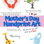 Mother's Day Handprint Art (5 Free Printables)