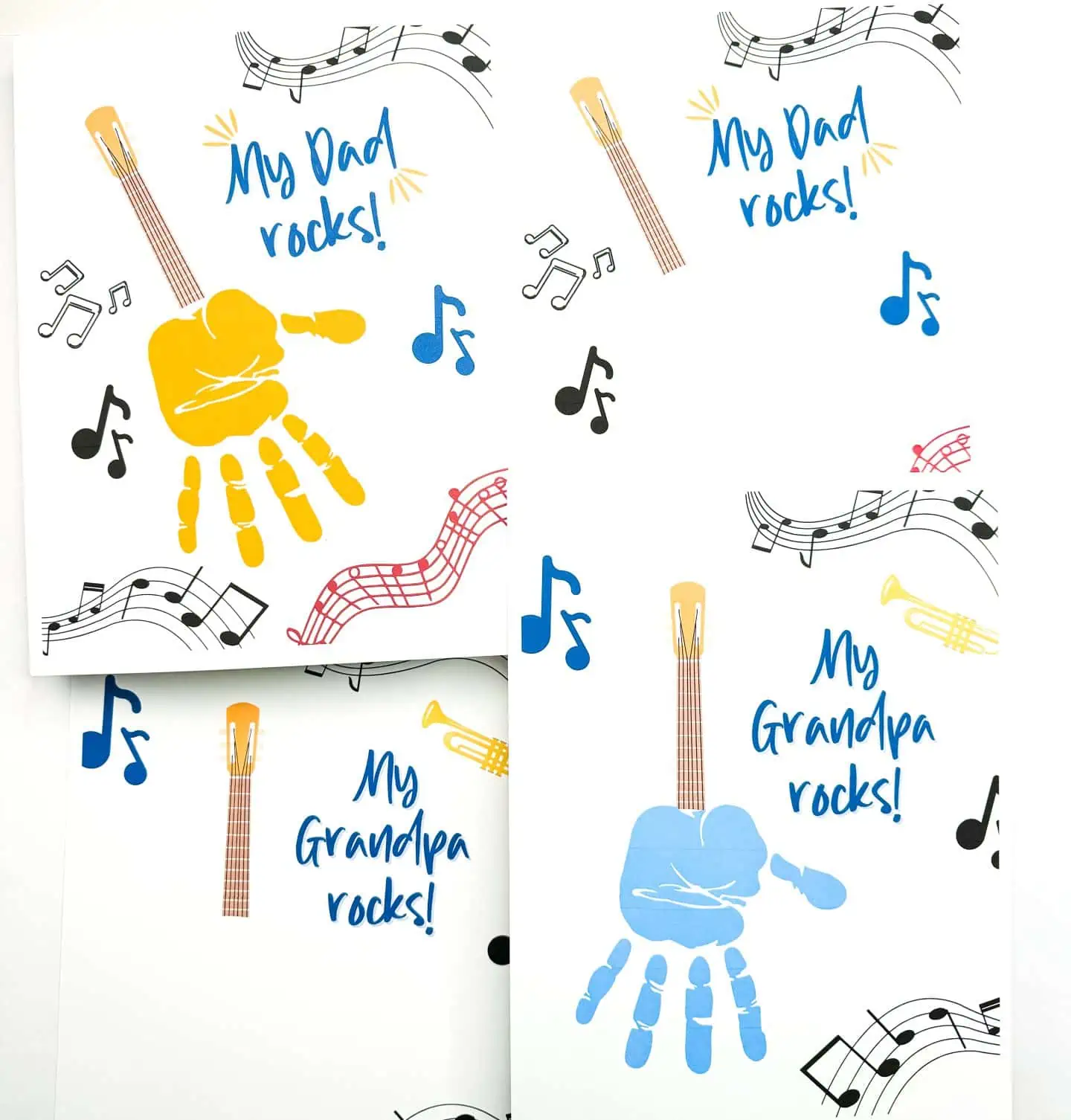 Father's Day Handprint Art (10 Free Templates)