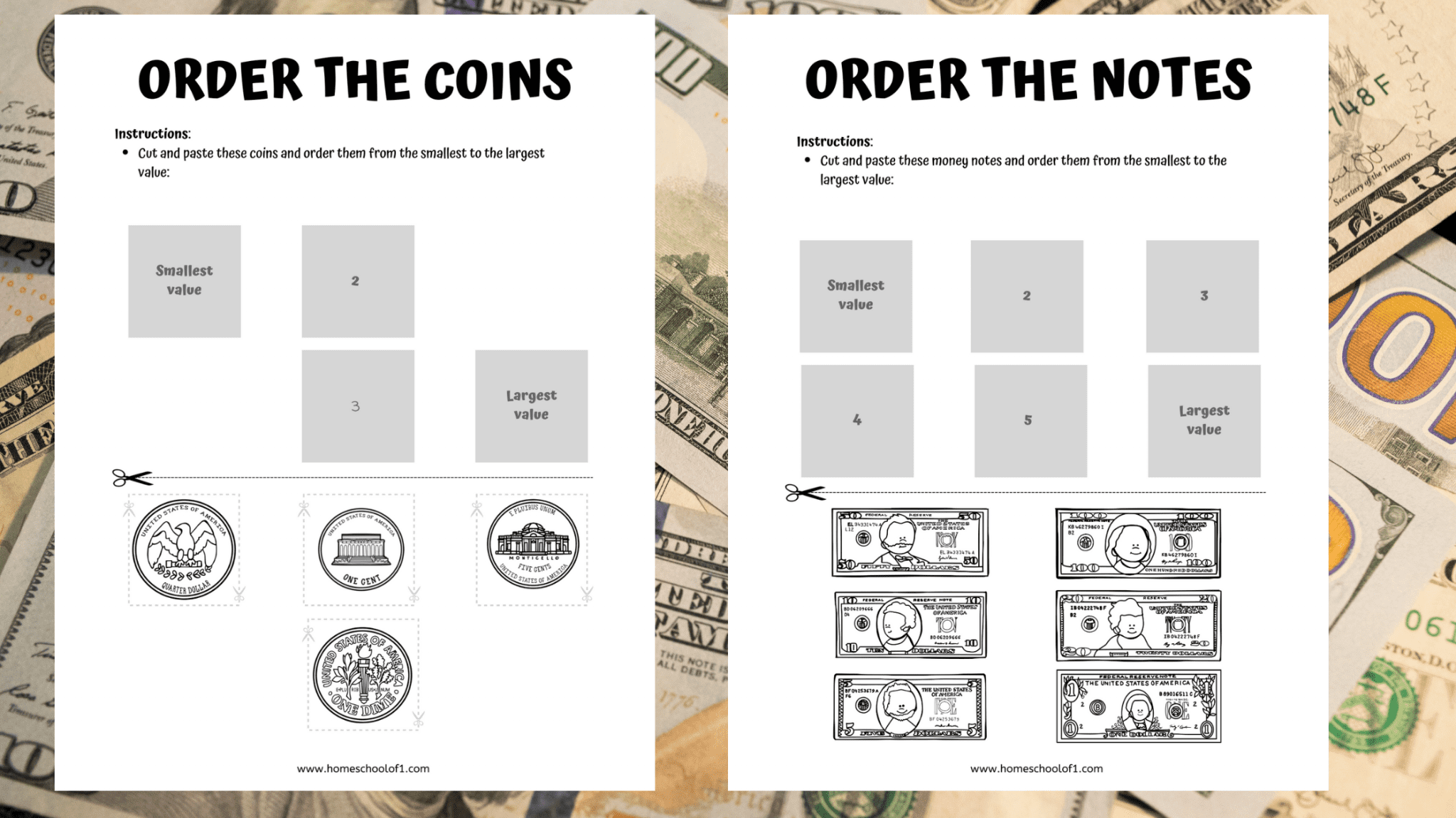 14 Free Money Worksheets For Kids of All Ages