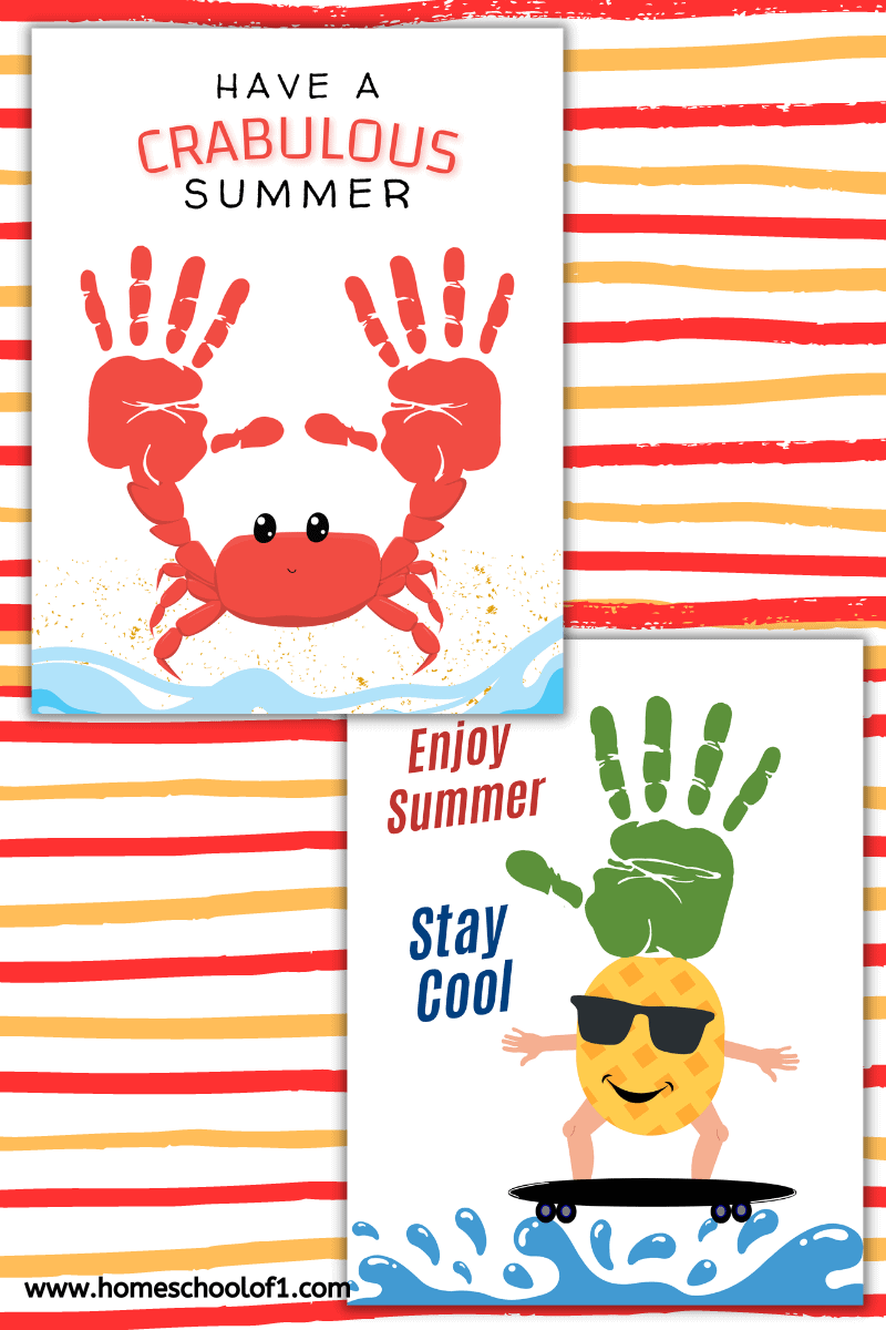 Free Summer Handprint Art for Kids to Create