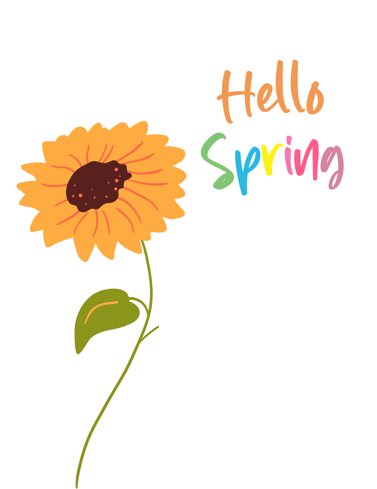 Spring Handprint Art (4 free templates) - Homeschool of 1