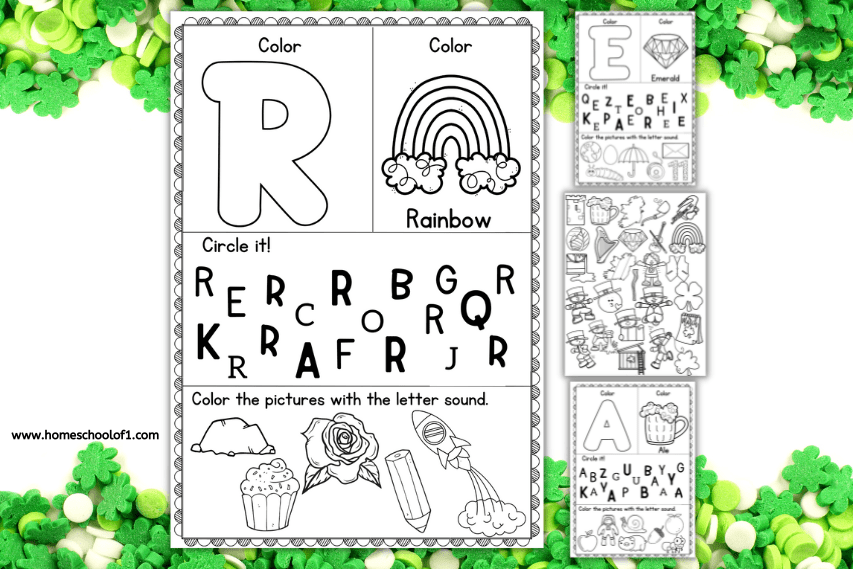Free St Patrick's Day Alphabet Worksheets
