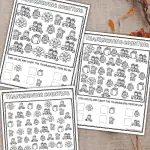 Thanksgiving Counting Worksheets (Free Printables)