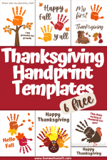 Thanksgiving Handprints (6 Free Templates) - Homeschool of One