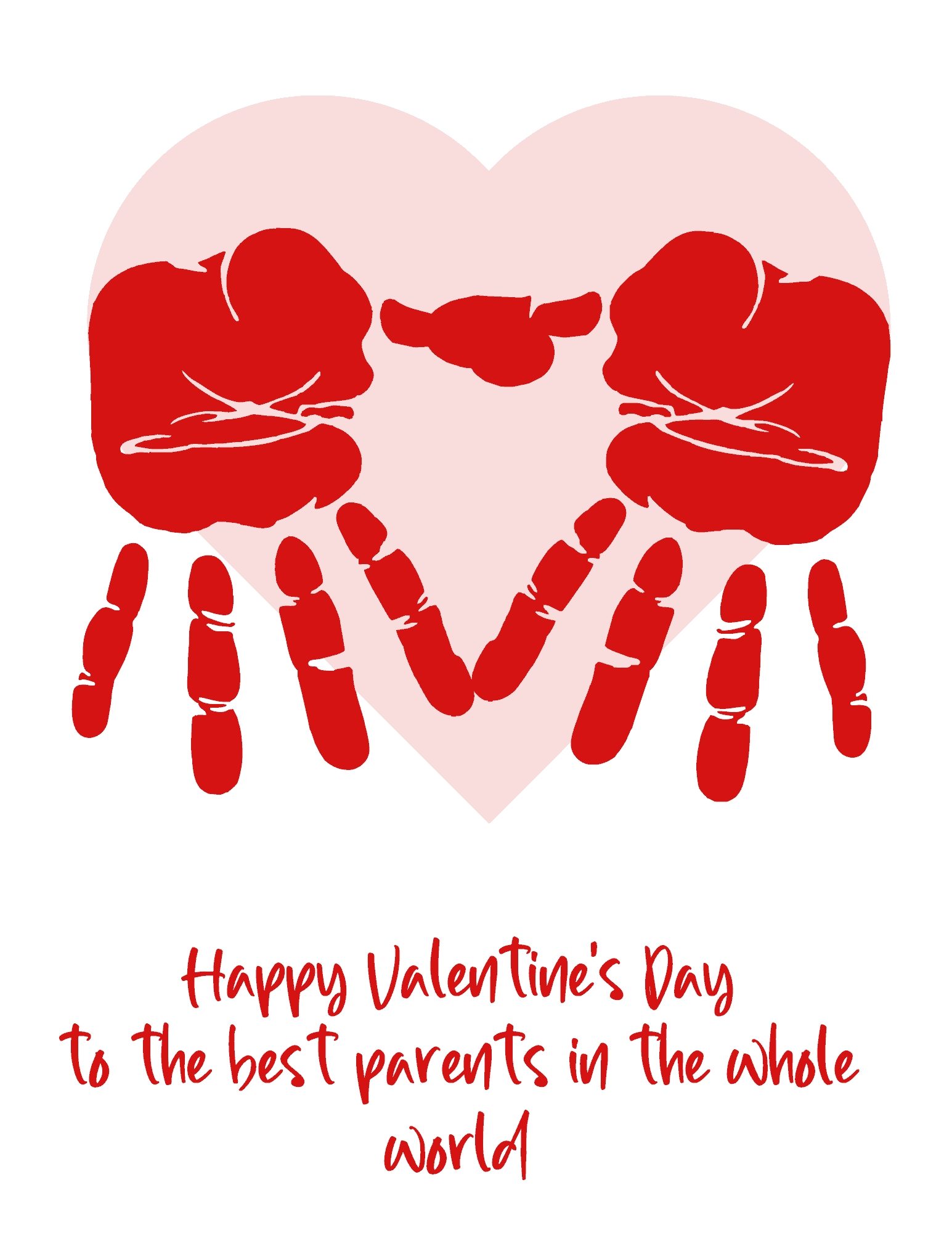 Valentine Handprint Crafts for Preschoolers (8 Free Printables)