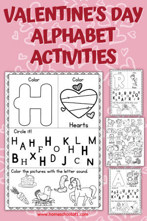 27 Free Valentine's Day Alphabet Coloring Worksheets