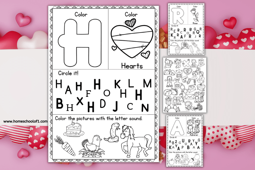 Free Valentine's Day Alphabet Worksheets