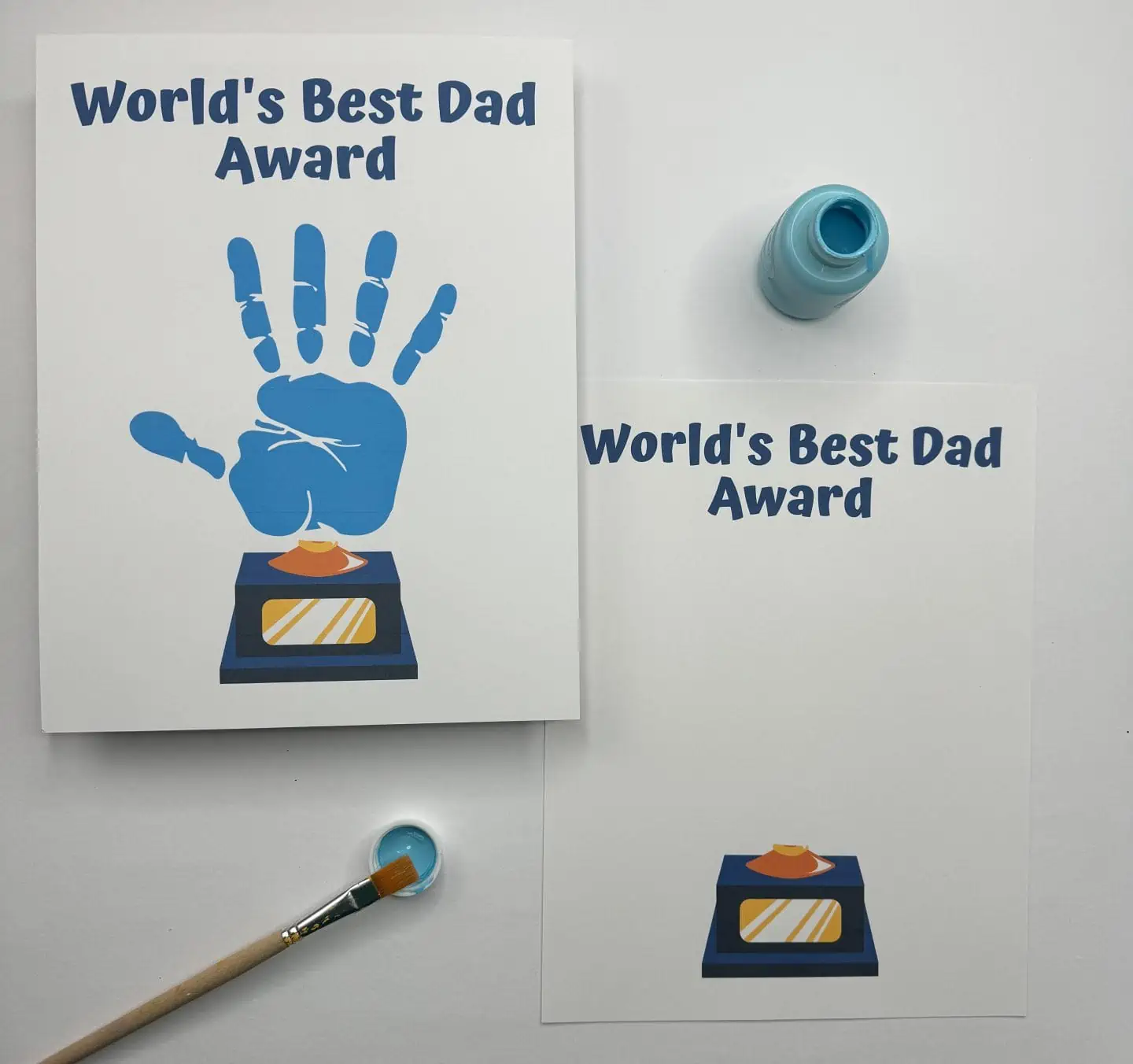Father's Day Handprint Art (10 Free Templates)