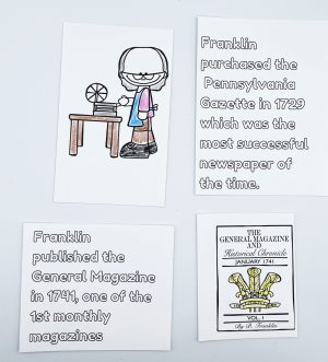 Free Benjamin Franklin Coloring Page & Timeline Worksheet