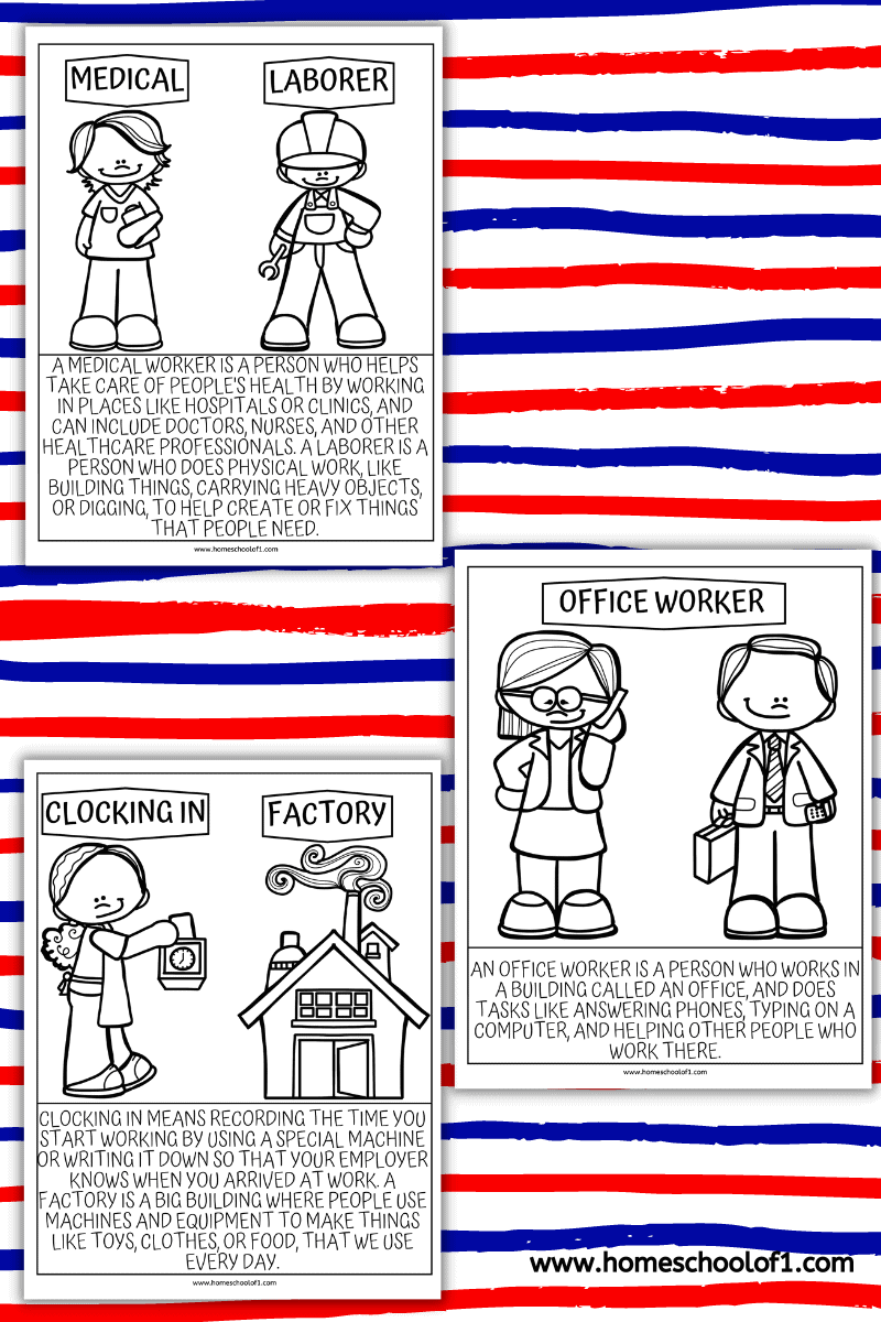 7 Free Labor Day Coloring Pages - Homeschool of 1