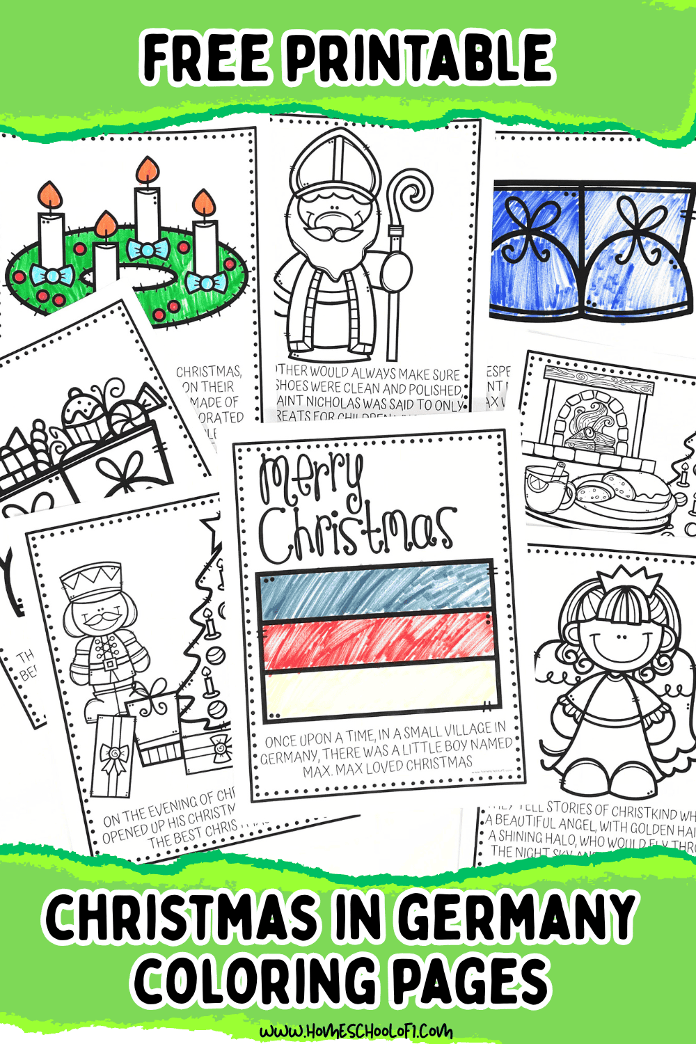 Free Christmas in Germany Coloring Pages For Kids