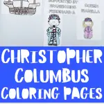 Free Christopher Columbus Coloring Pages & Timeline Fun