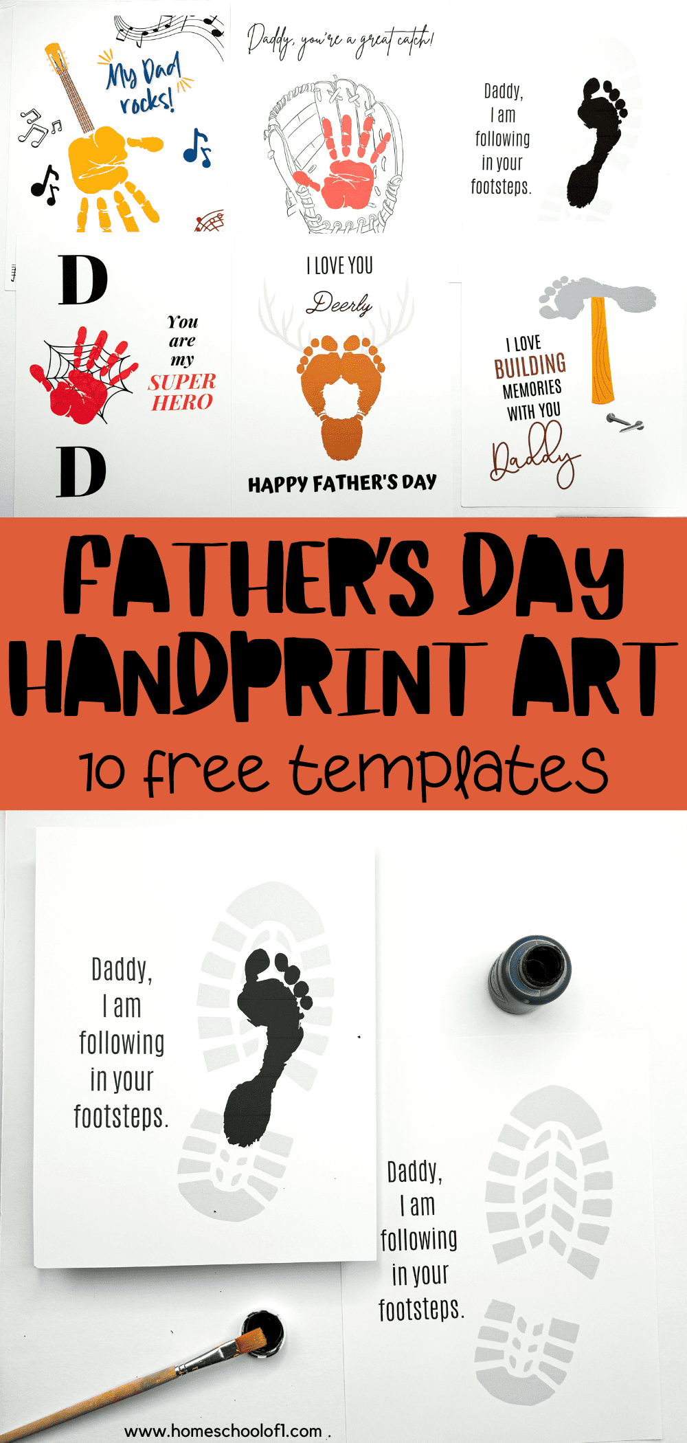 Free Father’s Day Handprint Printable Crafts