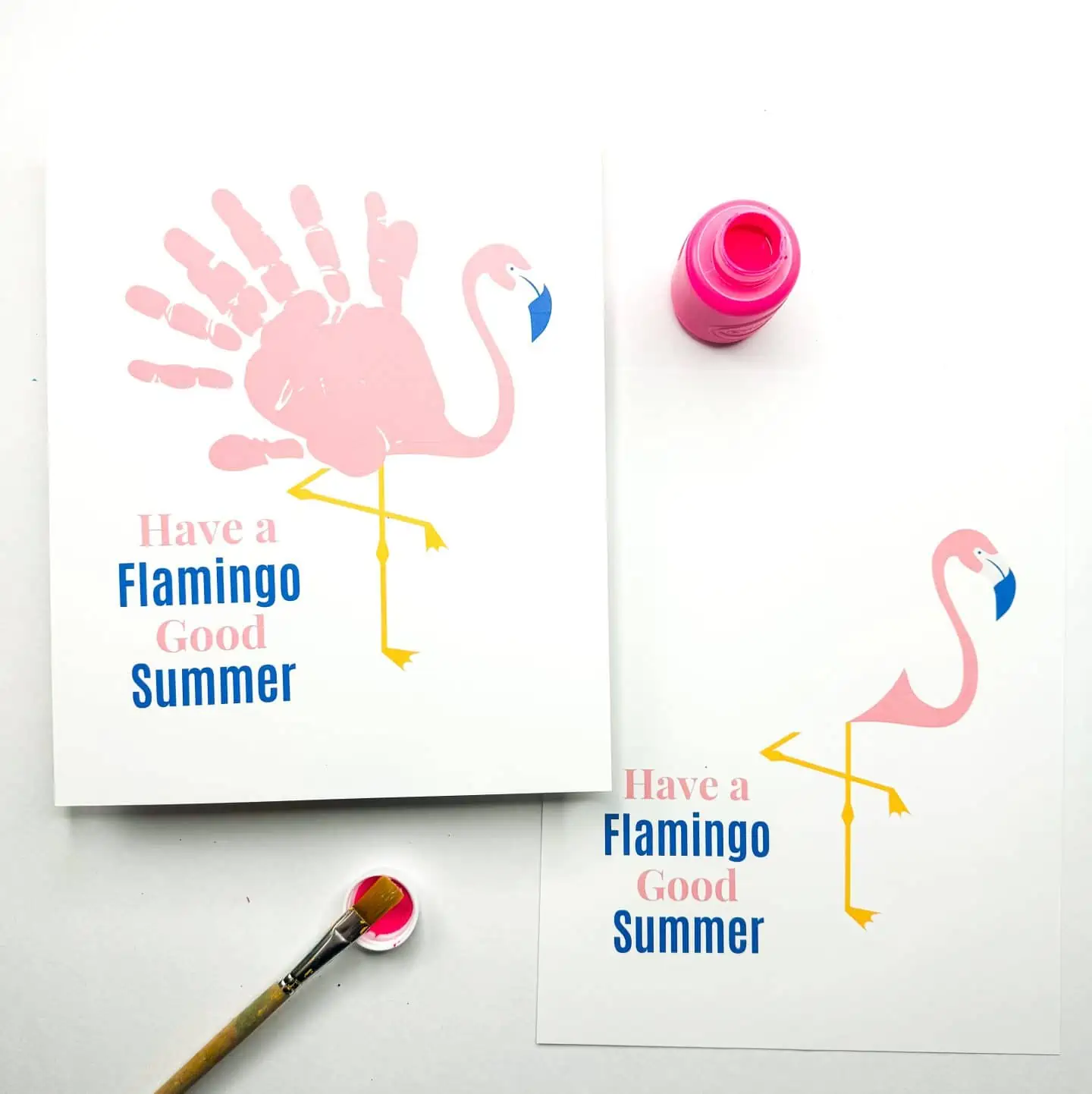 Summer Handprint Art (10 Free Templates)