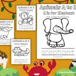 Free Alphabet Animals Coloring Pages | Fun & Educational