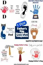Father's Day Handprints (8 free templates) - Homeschool of One