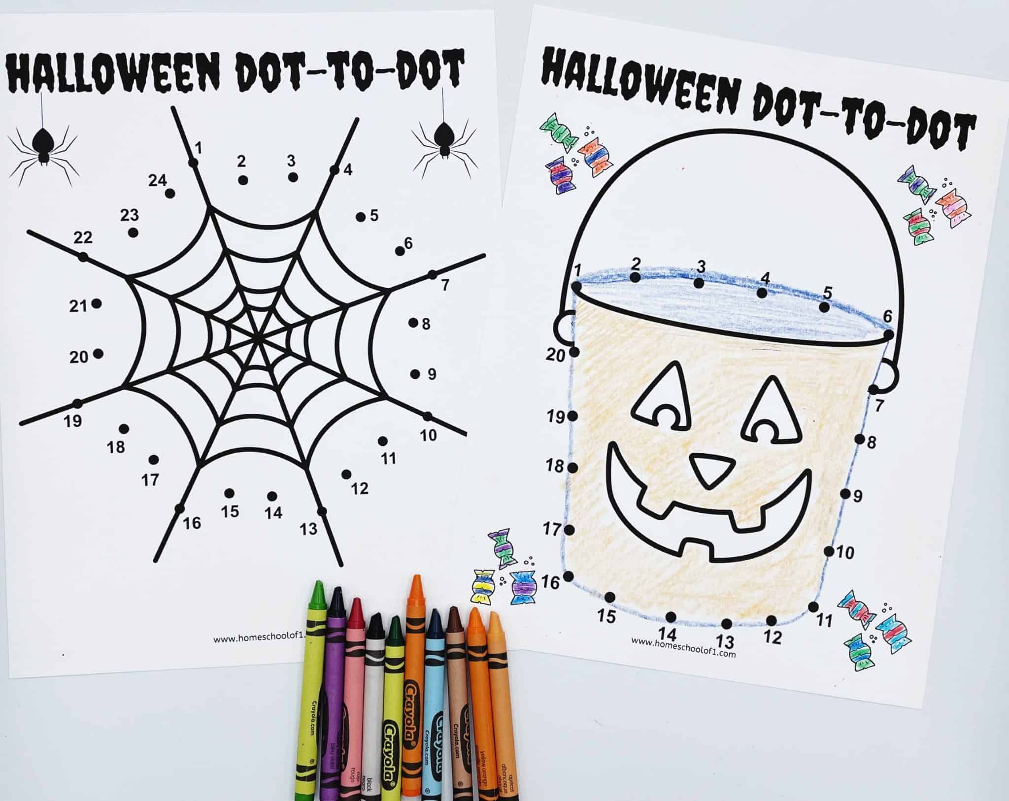 Free Halloween Dot to Dot Printables