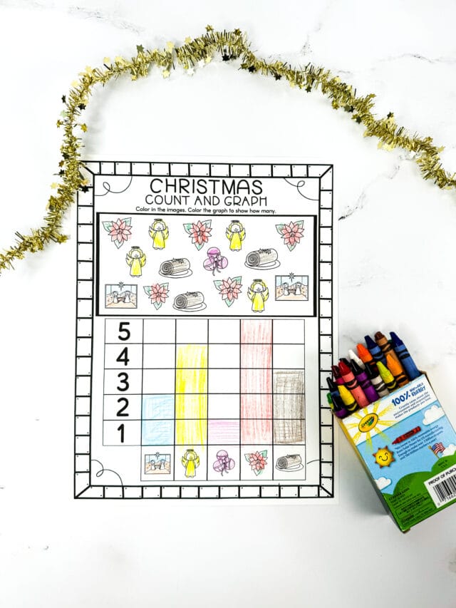 Free Christmas Graphing Worksheets | Count & Color