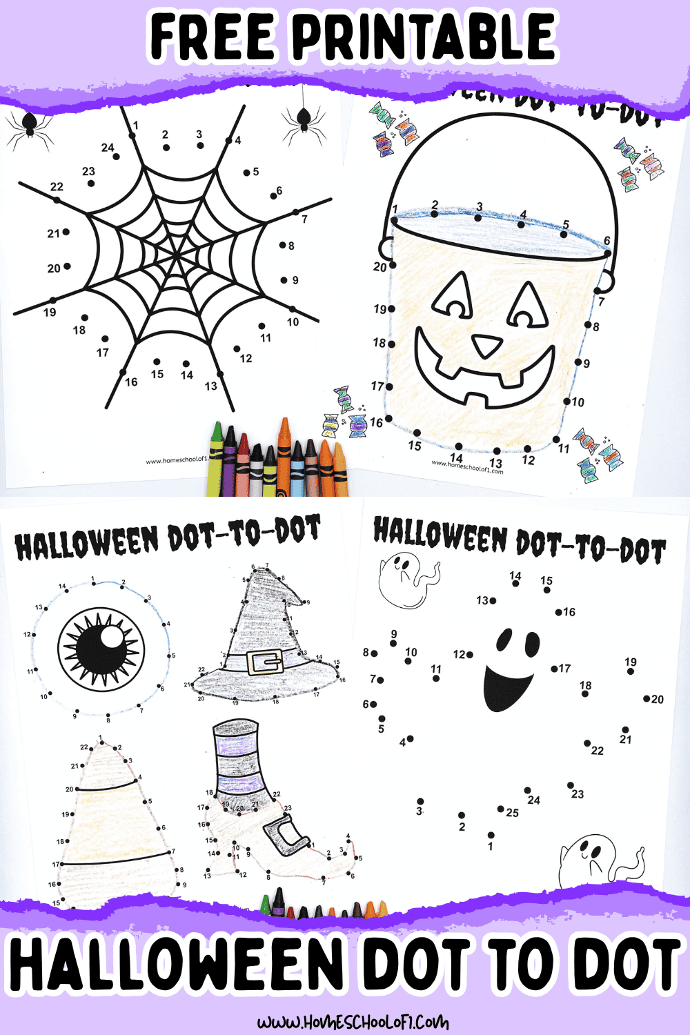 Free Halloween Dot to Dot Printables