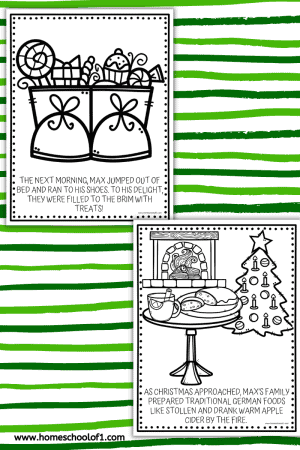8 Christmas in Germany Coloring Pages & Magical Story (free ...