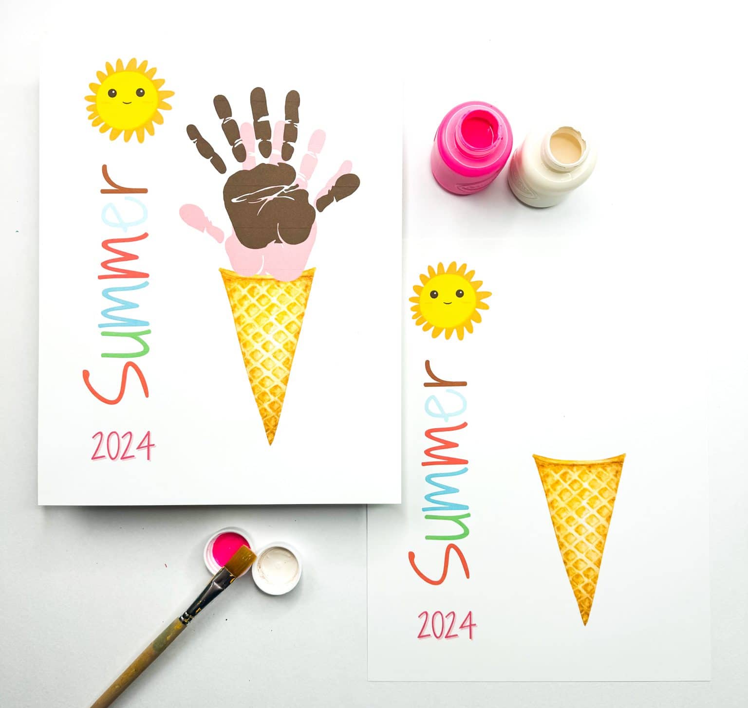 Free Summer Handprint Art for Kids to Create
