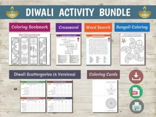 Diwali Coloring Pages and the Legend of Lord Rama (free)