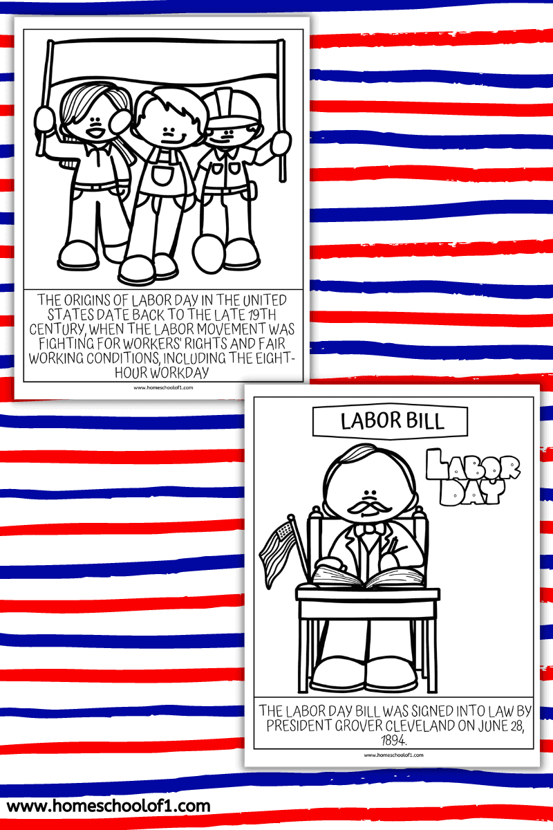 7 Free Labor Day Coloring Pages - Homeschool of 1