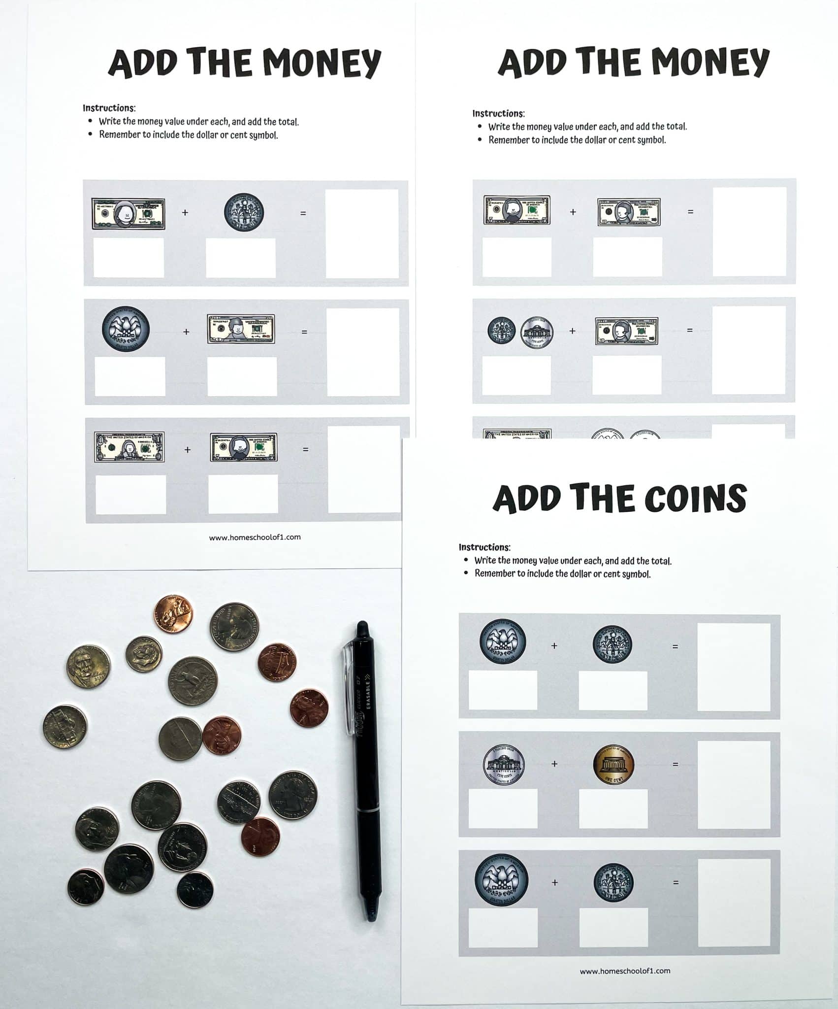 14 Free Printable Money Worksheets for Kids of All Ages