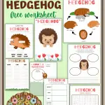 Free Life Cycle of a Hedgehog Worksheet for Kids