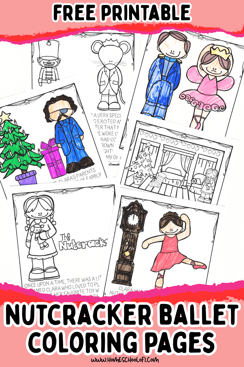 Christmas Nutcracker Coloring Pages Printable