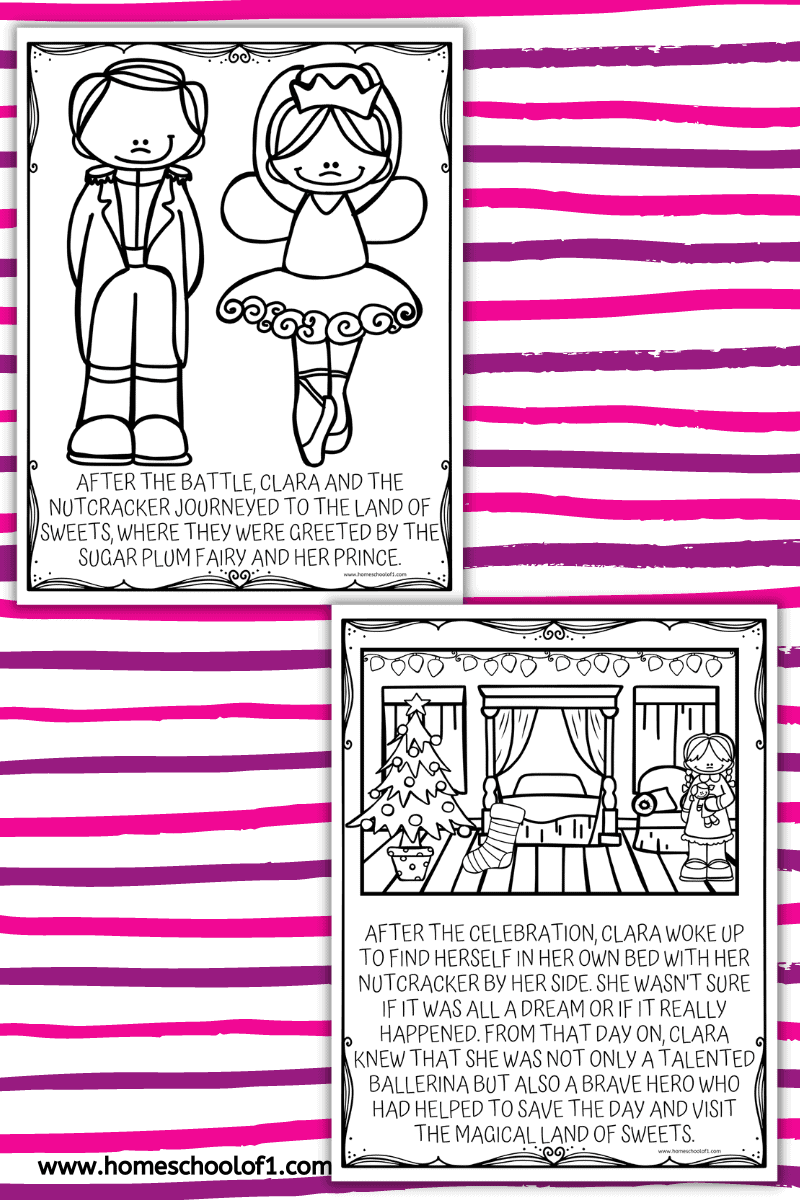 Free Christmas Nutcracker Ballet Coloring Pages & Activities