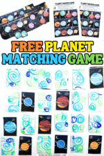 Free Planet Matching Game Printable for Kids
