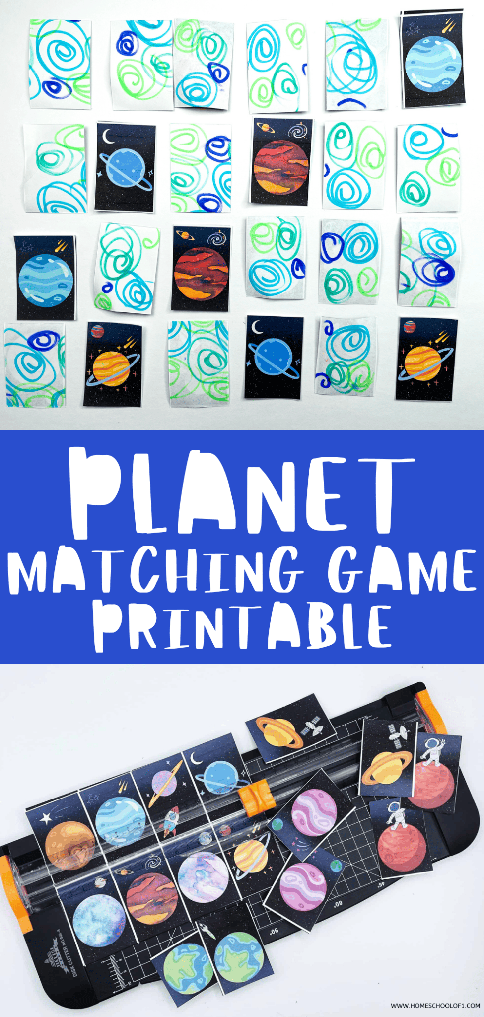 Free Planet Matching Game Printable That Is Out of This World