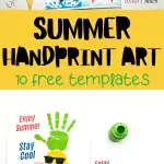 Summer Handprint Art (10 Free Templates)