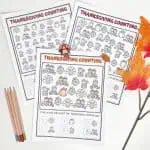 Thanksgiving Counting Worksheets (Free Printables)