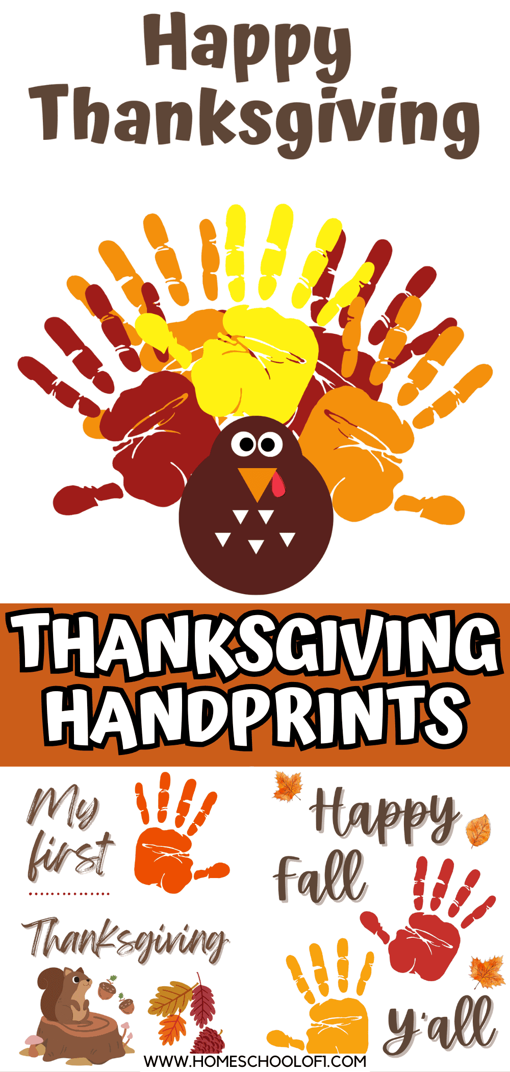 6 Free Thanksgiving Handprint Templates