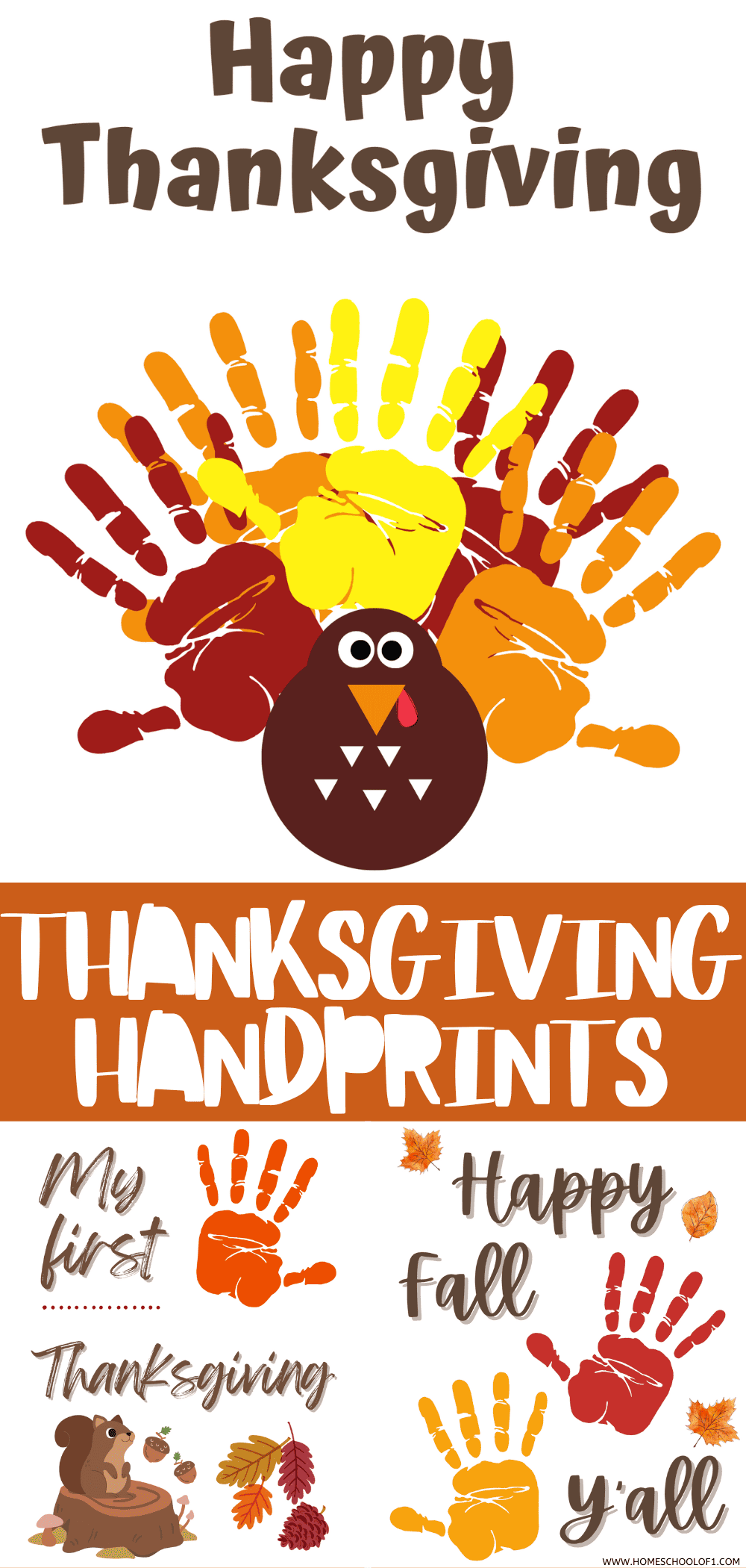 6 Free Thanksgiving Handprint Templates