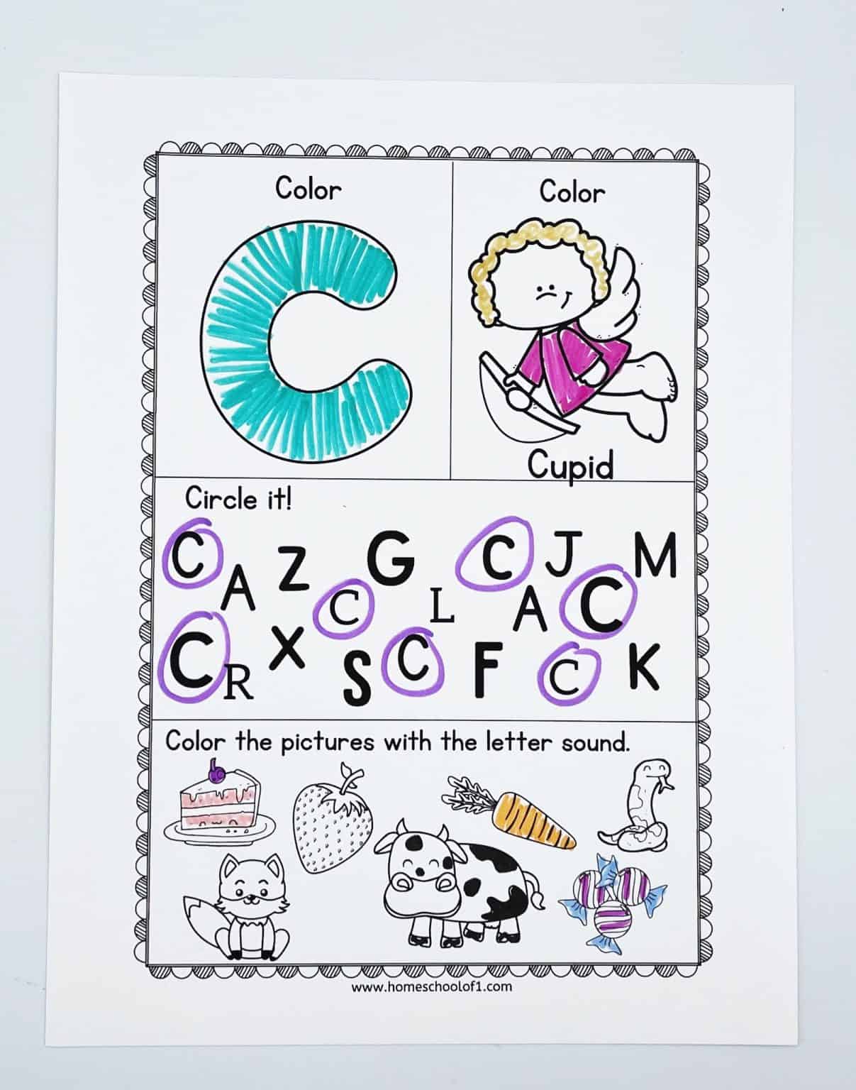 27 Free Valentine's Day Alphabet Coloring Worksheets