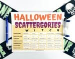 Free Halloween Scattergories Printable Game