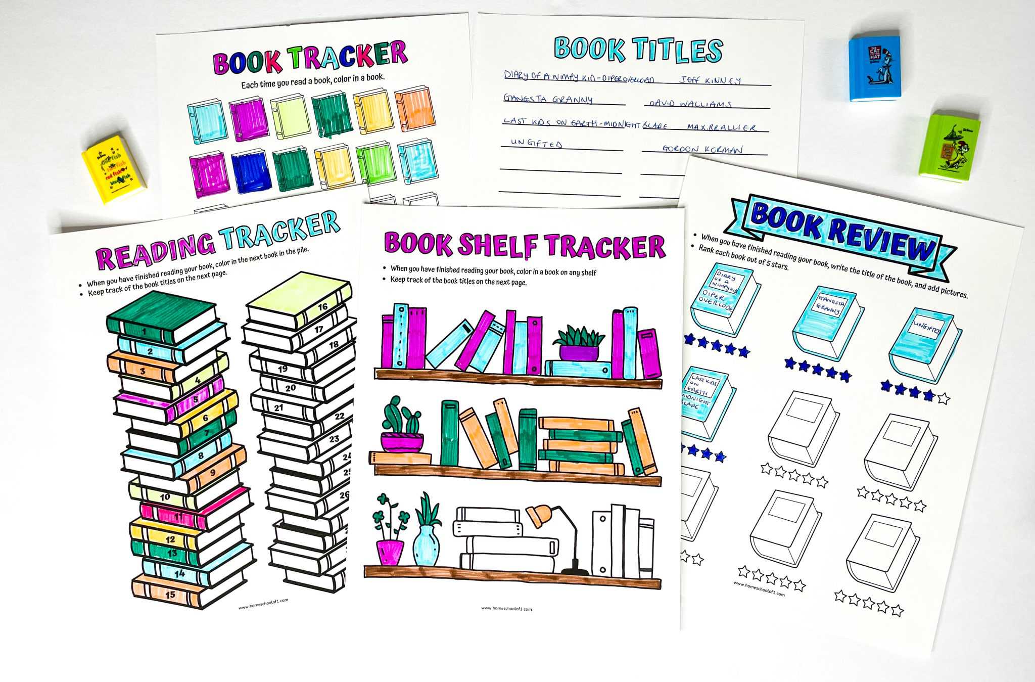 Free Reading Log Printable (5 Templates for Kids)