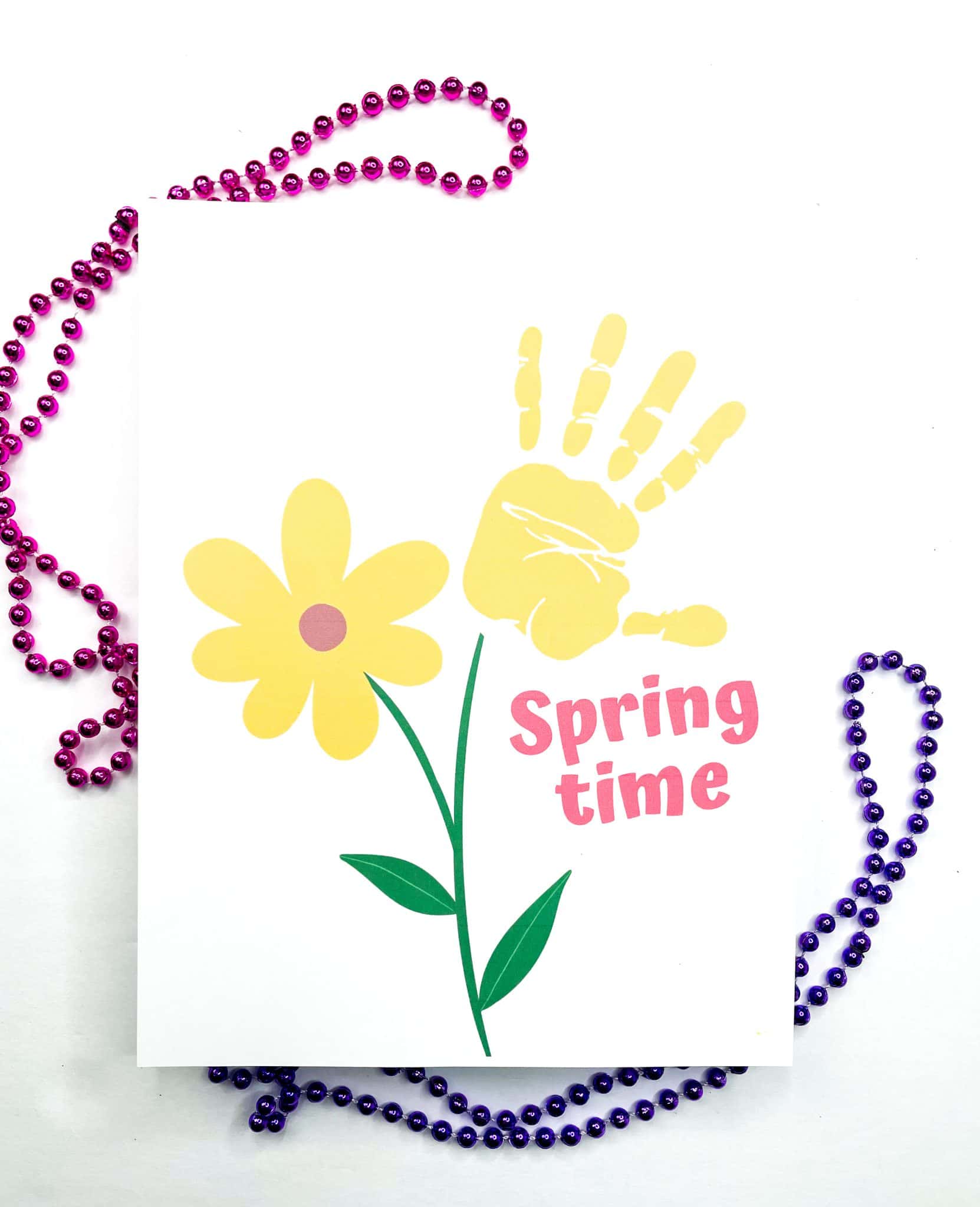Spring Handprint Art Ideas (Free Printable Templates for Kids)