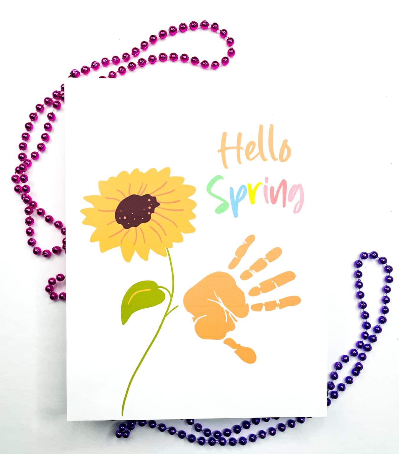Spring Handprint Art | Free Printable Keepsakes for Kids