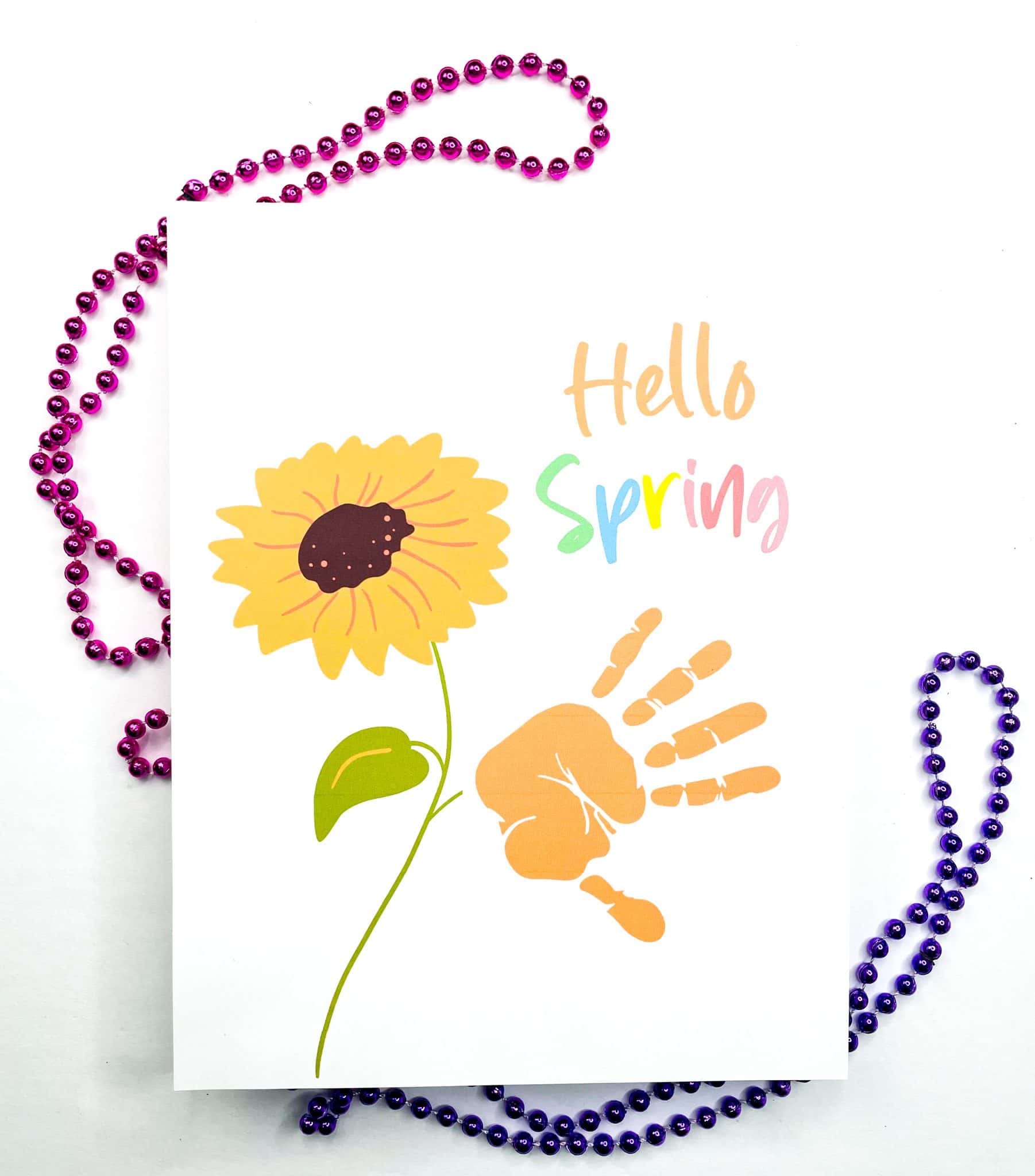 Spring Handprint Art Ideas (Free Printable Templates for Kids)