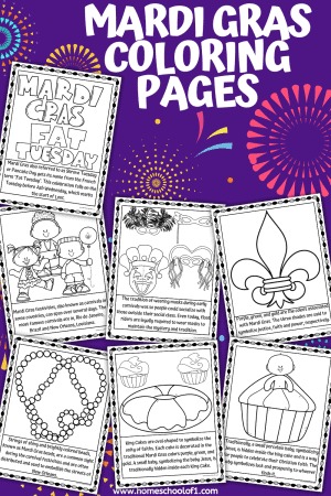 7 Free Mardi Gras Coloring Pages (learn all about the carnival)