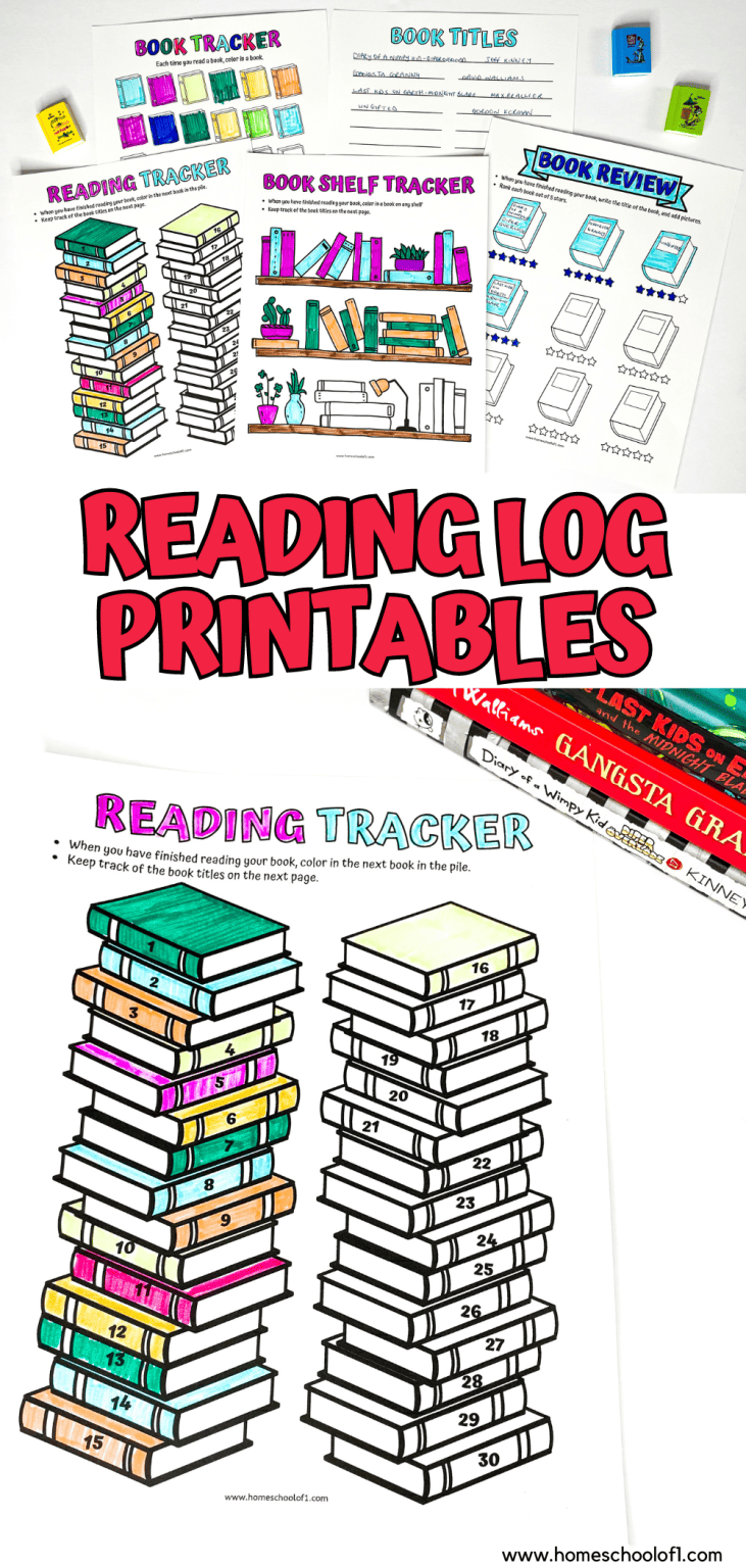 Free Reading Log Printable (5 Templates for Kids)