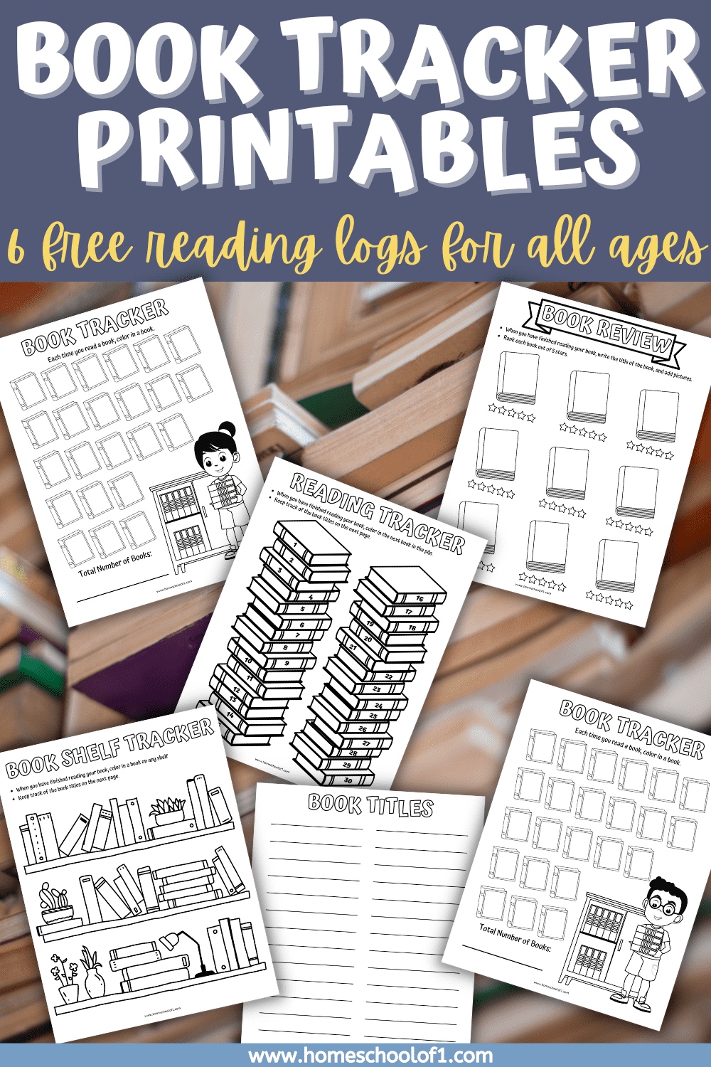 Free Reading Log Printable (5 Templates for Kids)