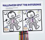 Free Halloween Spot the Difference Printable