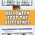2 Halloween Spot the Difference (Free Printables)