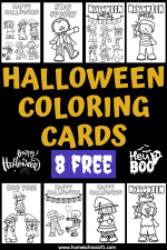 8 Printable Halloween Cards to Color (Free) - Homeschool of 1